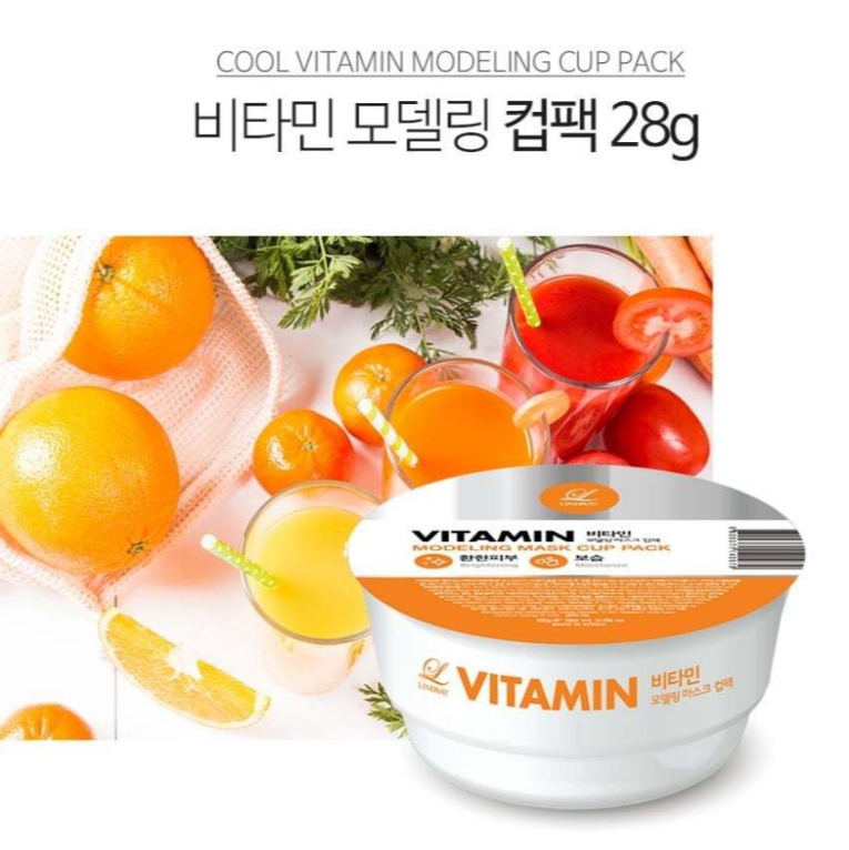 LINDSAY Vitamin Modeling Mask Cup Pack 28g – Bestco Fresh Foods