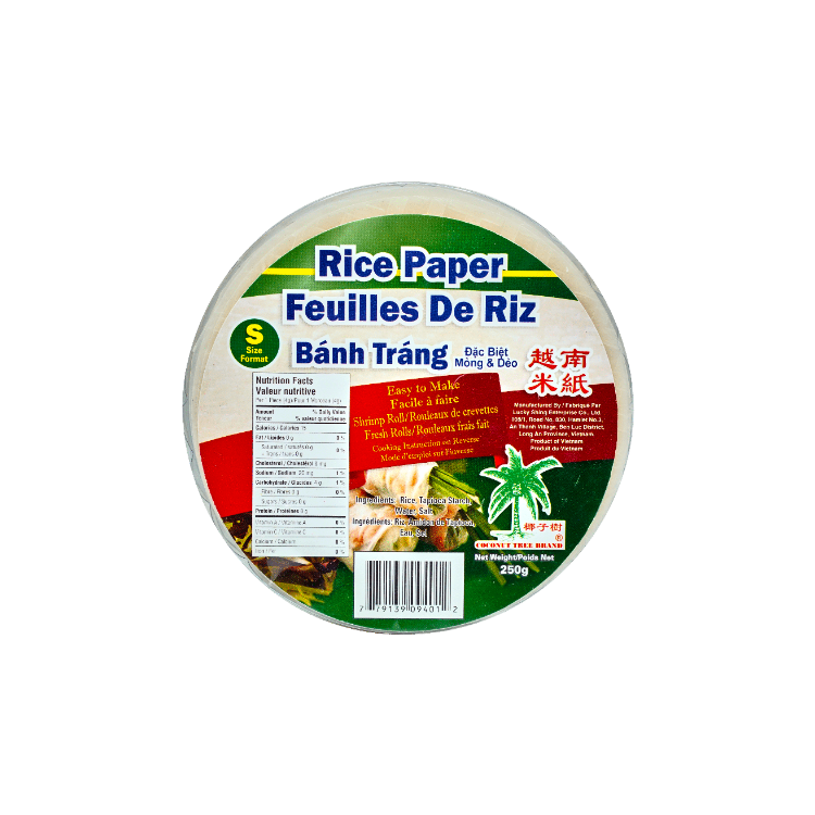 COCONUT TREE BRAND Rice Paper (S Size) 250g – Bestco Fresh Foods